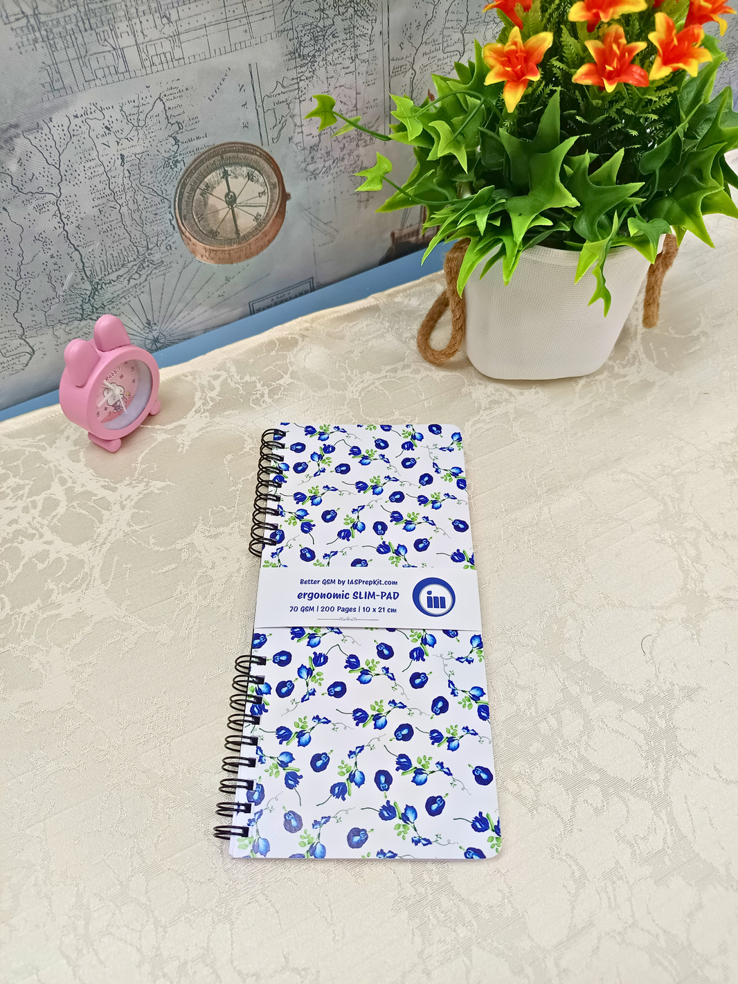 Slim Pad - Unruled Notepad with an Ergonomic & Slim Shape for your Stu ...
